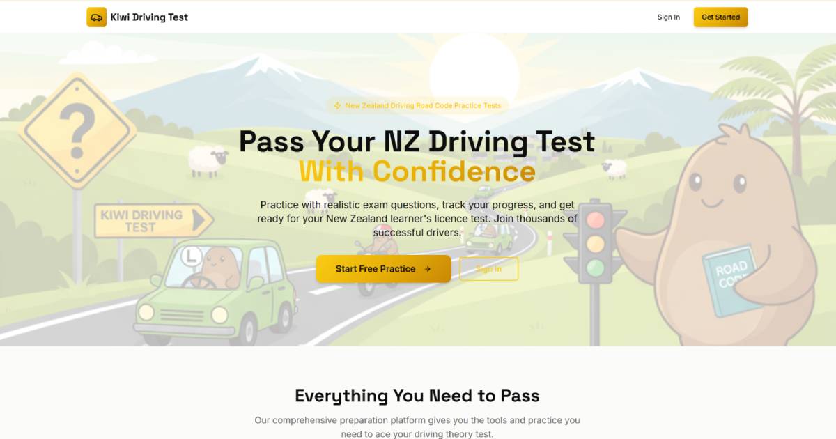 Kiwi Driving Test - Pass Your NZ Driving Theory Test